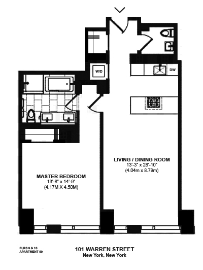 101 Warren Street, Apt: 990, Tribeca, 10007 | ELIKA New York